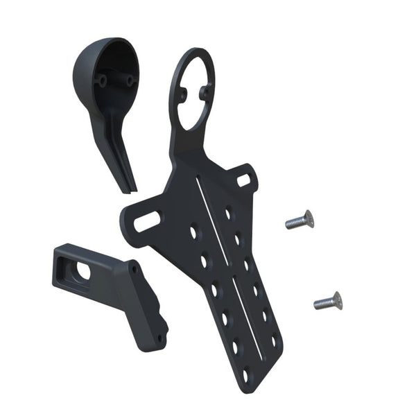 Motone Sidekick (Axle-Mount) Side Mount Number Plate Kit (Tail Light M ...